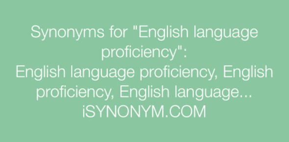 Qualifying Exam For Instructors - Part 1 - Language Proficiency - Synonyms - Quiz & Trivia